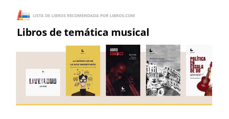 Libros de temática musical 🎸 - Lista de Libros.com