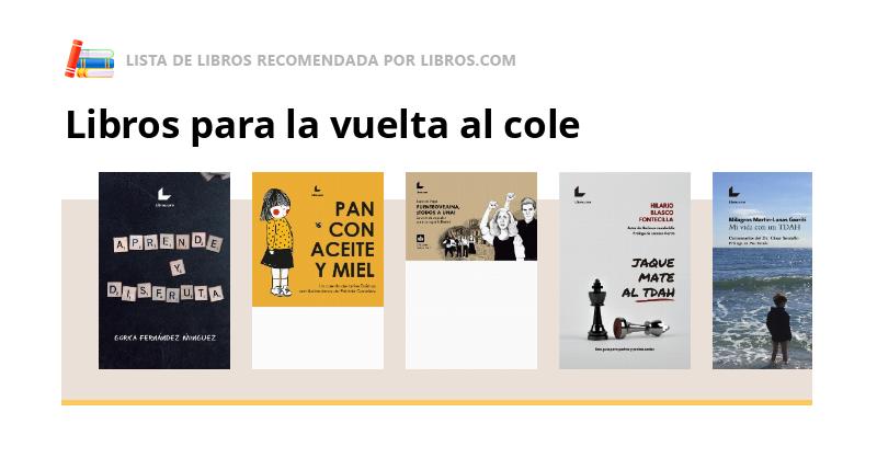 Libros para la vuelta al cole 🎒 - Lista de Libros.com